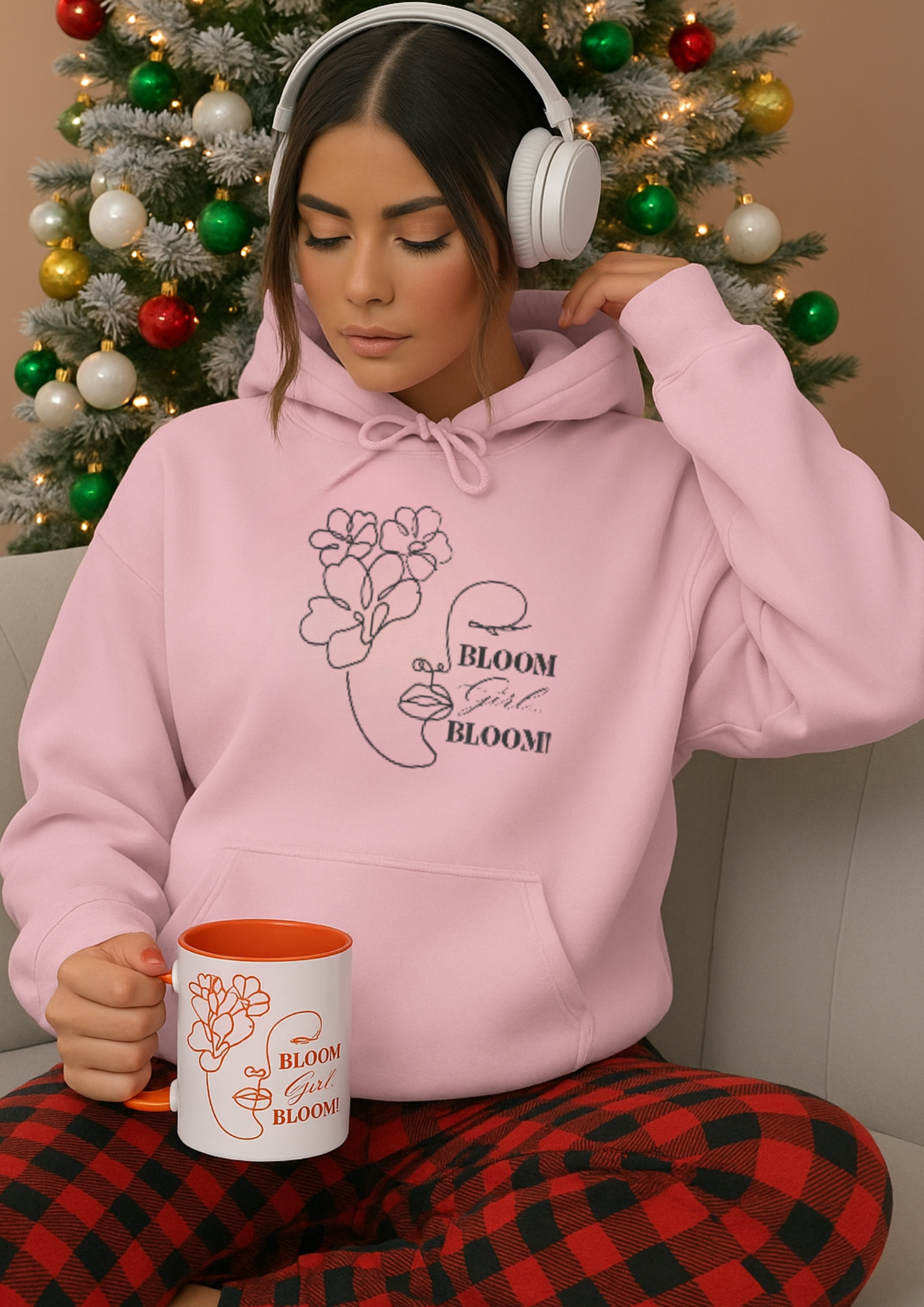 Bloom Face Unisex Heavy Blend™ Hooded Sweatshirt | “I’m In My BLOOM Gi ...